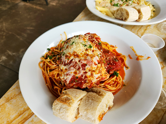 Italian-American comfort on a plate. This pasta could make your grandmother jealous, even if she's not Italian.