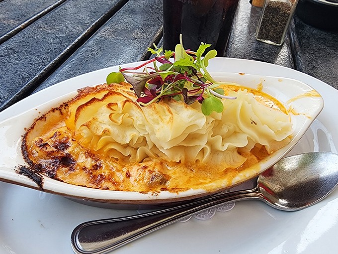 Bubbling cheese, perfectly browned &ndash; this shepherd's pie isn't just comfort food, it's a warm hug on a plate that makes Pennsylvania winters bearable.