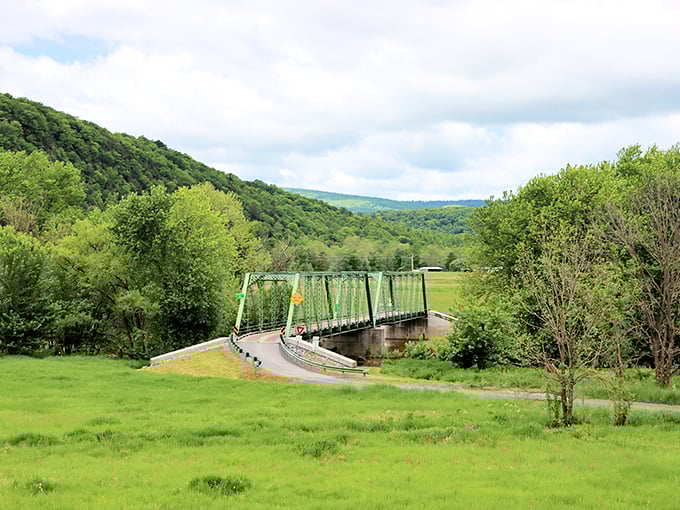 This elegant green bridge spans more than just Plum Creek&mdash;it connects modern visitors to an era when infrastructure was built to both function and inspire.