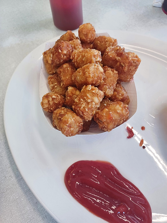 Tater tots that crunch like they mean business&mdash;golden nuggets of potato perfection that make you question why you ever grew up.
