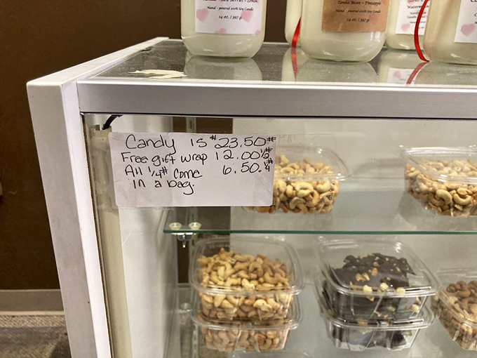 No fancy digital displays here &ndash; just handwritten prices that remind you of a time when candy shops were social institutions, not corporate ventures.