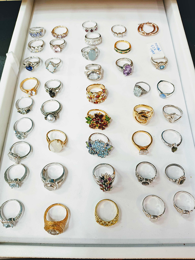 A treasure map of rings where X marks every spot&mdash;each one holding the potential to become someone's cherished heirloom.
