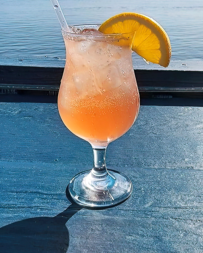 Sunset in a glass – this refreshing Sangaree cocktail pairs with Gulf views like Sinatra pairs with a good Manhattan.