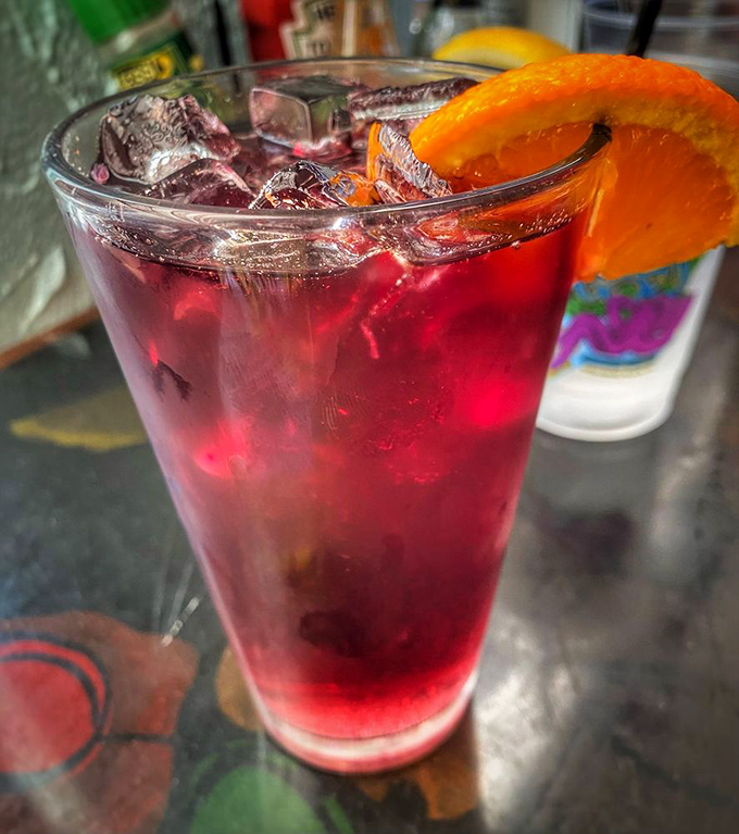 Nothing says "beach day done right" quite like a colorful sangria garnished with enough fruit for your daily vitamin C.