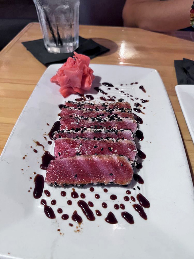 Sesame-crusted ahi tuna that's Instagram-worthy but tastes even better than it looks. The sweet soy glaze is pure genius.
