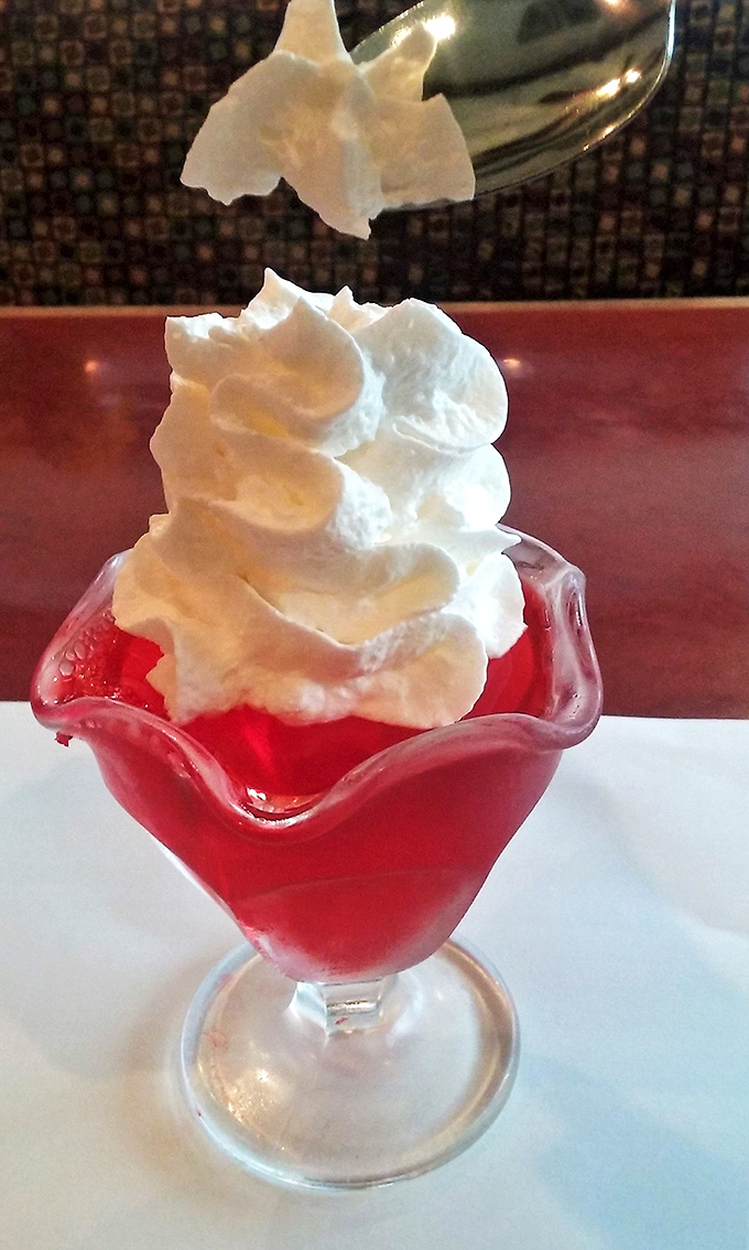 A towering strawberry sundae that makes you remember why you saved room for dessert &ndash; or why you should have.