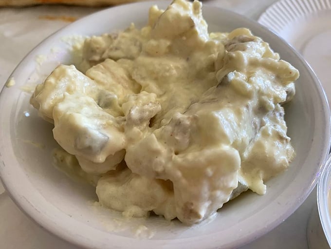 Potato salad that would make your grandmother both jealous and proud&mdash;creamy, substantial, and unapologetically classic.