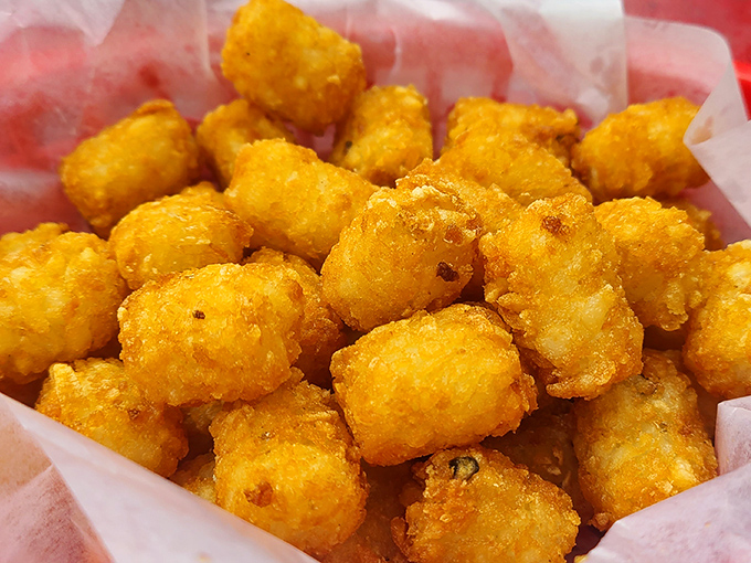 Tater tots: the childhood favorite that grew up but never lost its sense of fun. Golden, crispy nuggets of potato perfection.