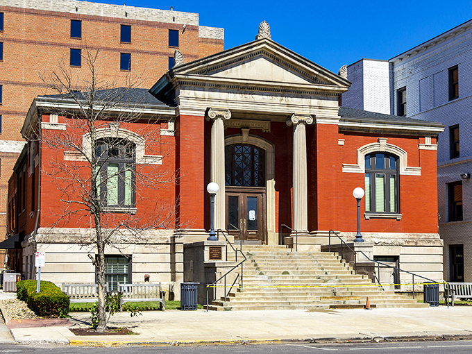 The Trumbull County Carnegie Law Library's red brick fa&ccedil;ade and classical columns remind us that knowledge deserves a proper home.