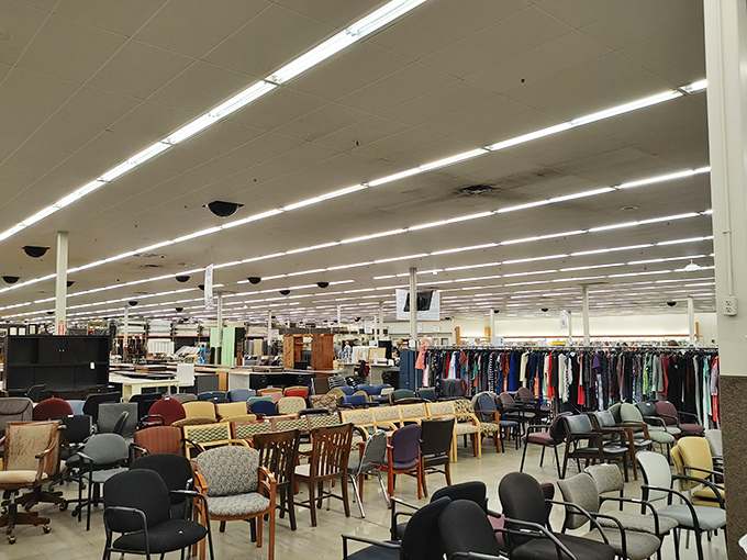 The chair convention has arrived in Durham&mdash;from office swivels to dining room elegance, all waiting for their "just right" Goldilocks moment.