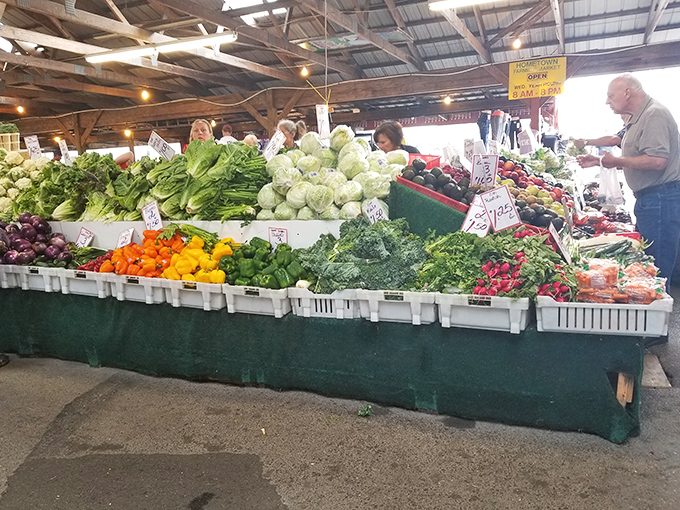 Nature's bounty, perfectly arranged. These vegetables look so fresh they might just start a conversation with you about soil conditions.