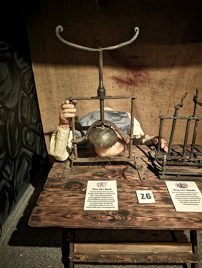 "Having a splitting headache" took on an entirely different meaning with this vice for the head. Medieval aspirin was apparently not very effective.