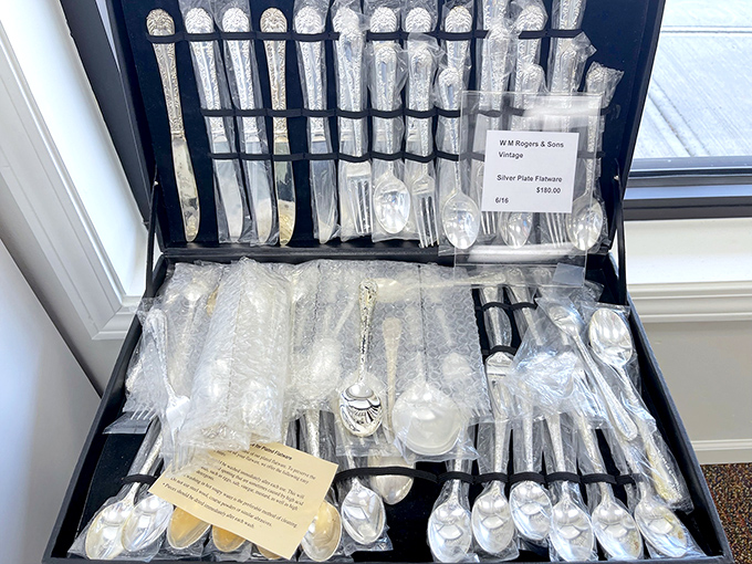 Vintage silverware that tells stories of elegant dinner parties past, now ready to grace your table for a fraction of retail.