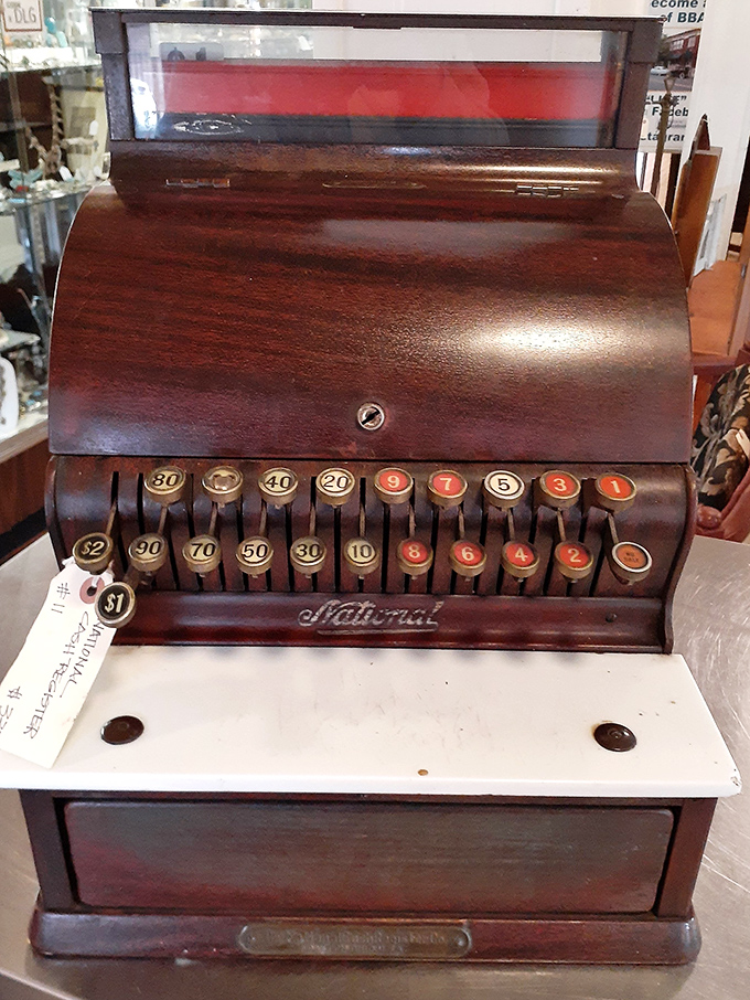 This National cash register didn't just ring up sales&mdash;it performed them with mechanical theater, each transaction a symphony of clicks, dings, and satisfying key presses.