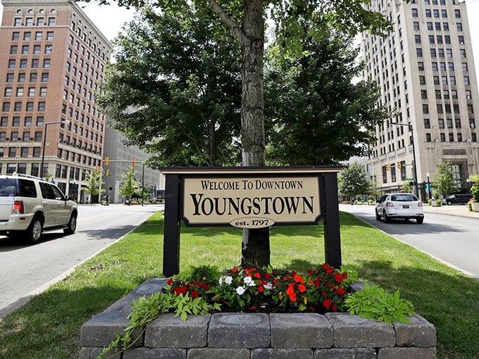 Welcome signs don't lie - this downtown has been welcoming folks since way back when.