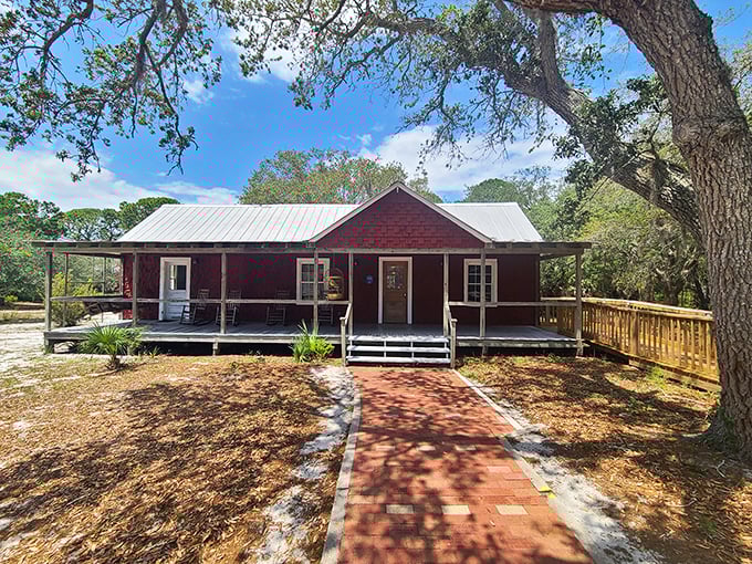 The Whitman House stands as a testament to Cedar Key's resilience &ndash; a charming red cottage that's weathered storms both literal and metaphorical.