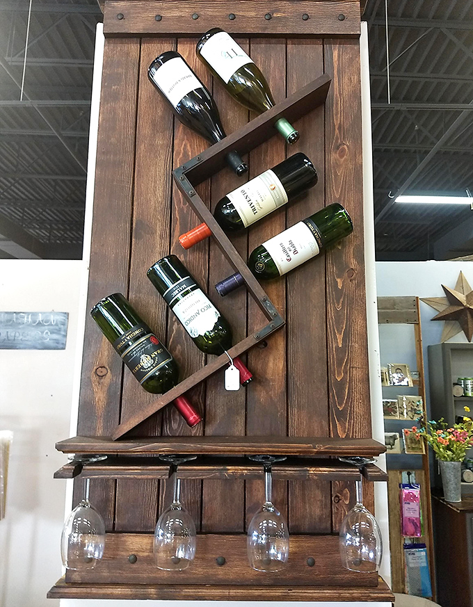 Not just a wine rack&mdash;a conversation piece that turns Tuesday night merlot into an event. Functional art for grown-up beverage enthusiasts.