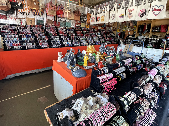 Accessory nirvana where spiritual statues meet bangle bracelets. The perfect spot to find that something special you never knew you needed.