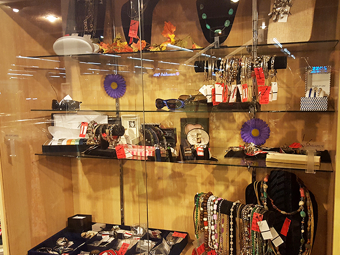 A display case of jewelry and accessories that proves sometimes the smallest treasures make the biggest statement in your wardrobe revolution.