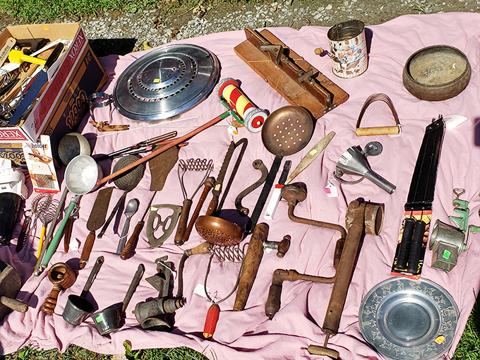 Kitchen tools with stories to tell&mdash;each dented ladle and well-worn strainer represents generations of family meals and grandmother's wisdom.