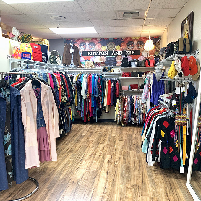 "Button and Zip" offers vintage fashion that proves style never truly expires&mdash;it just waits for its comeback tour.