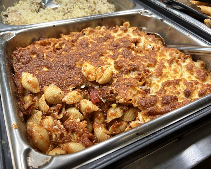 This baked pasta casserole has achieved what politicians can't &ndash; bringing different elements together in perfect, cheesy harmony.