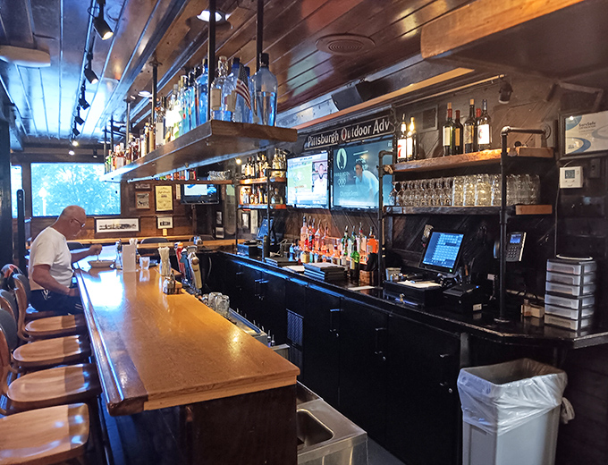 The bar area&mdash;where strangers become friends and "just one more" becomes the evening's unofficial motto.