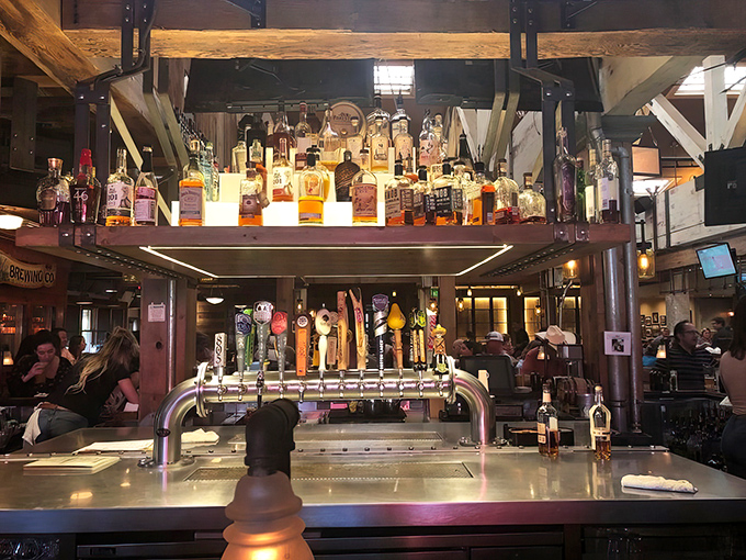 The bar showcases serious whiskey credentials &ndash; liquid accompaniments worthy of the smoky feast awaiting your taste buds.