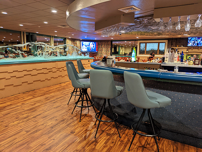 The bar area gleams with modern touches while maintaining that classic Ocean City charm – like your cool aunt who knows all the best stories.