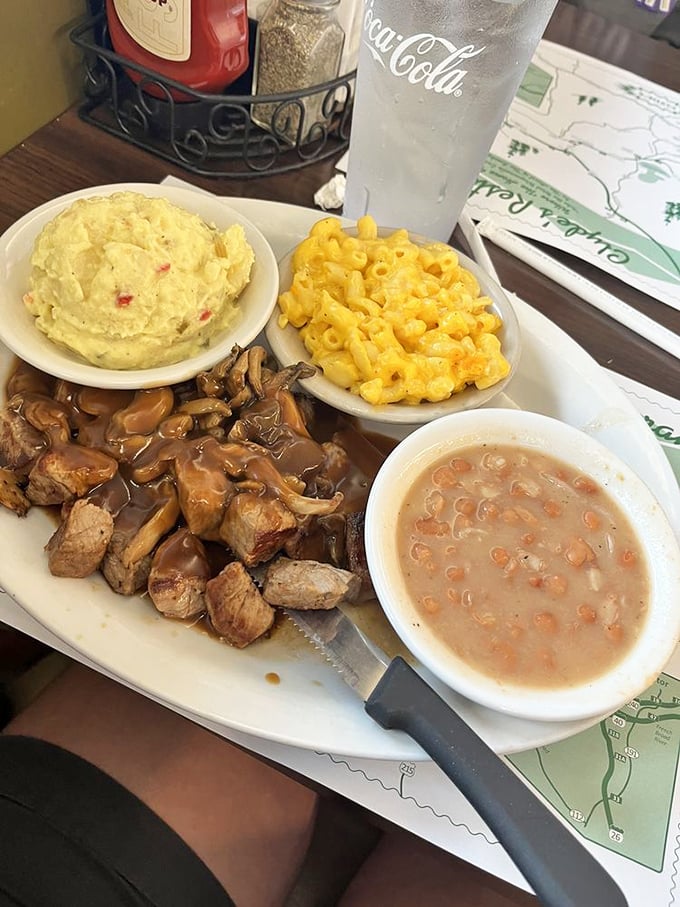 This bowl of mac and cheese isn't just a side&mdash;it's a statement of cheesy intent, a golden declaration of comfort food principles. 
