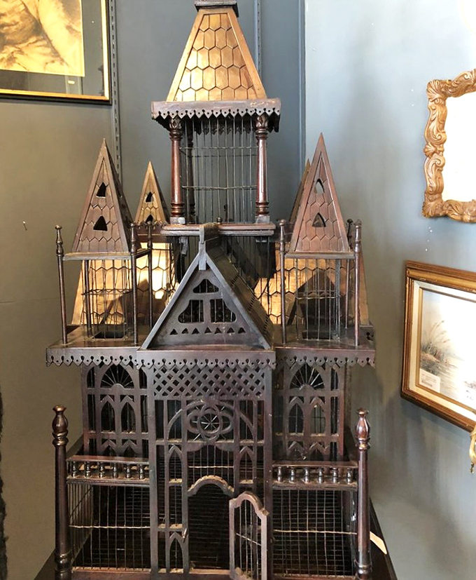 Not just a birdcage, but a Victorian architectural fantasy in miniature. Perfect for the person whose style falls somewhere between Downton Abbey and Miami chic.