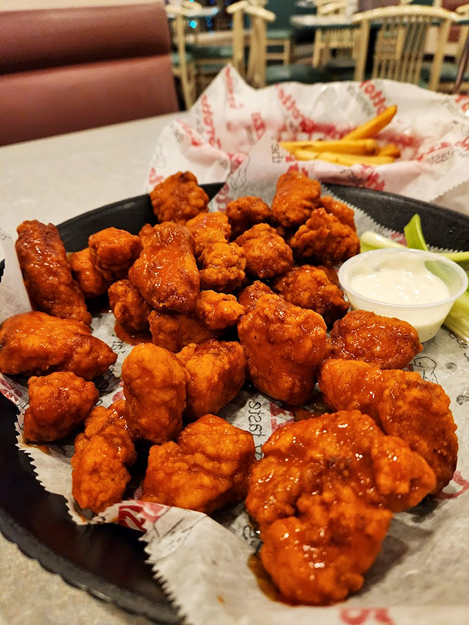Boneless wings that prove sometimes the best traditions are the ones we create ourselves&mdash;saucy, tender nuggets of joy.