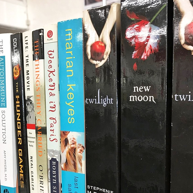 Literary treasures lined up like old friends&mdash;from vampire romances to classic thrillers, all waiting for their next reader.