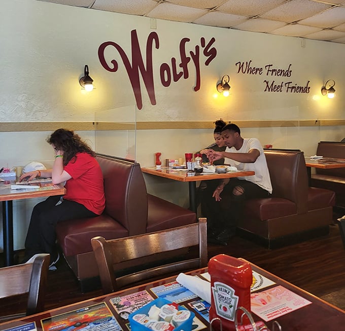 "Where Friends Meet Friends" isn't just a slogan on the wall&mdash;it's the invisible ingredient in every dish served at Wolfy's.