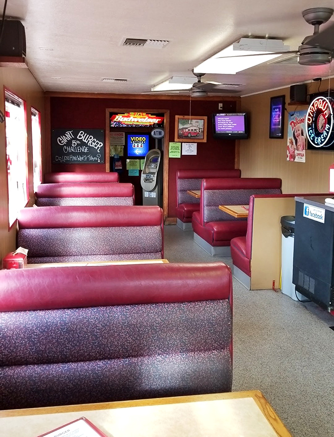 These red booths have witnessed first dates, family celebrations, and the silent appreciation that follows the first bite of greatness.