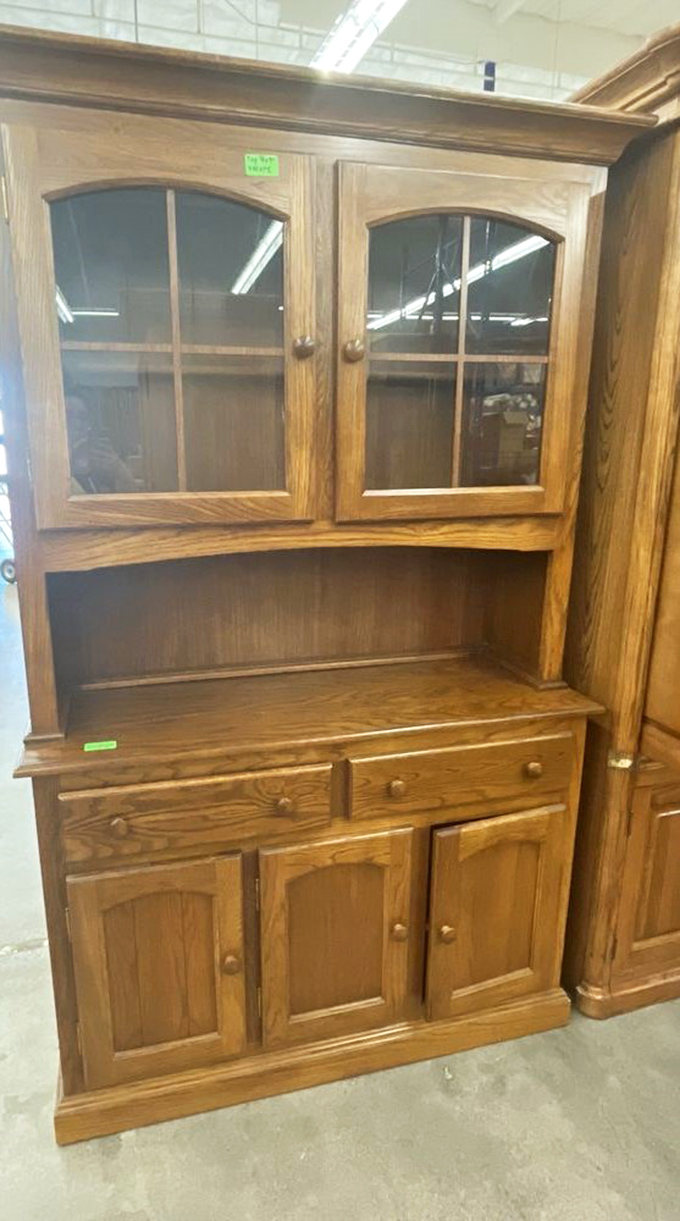 This oak cabinet survived decades looking this good - imagine what it'll do for you.