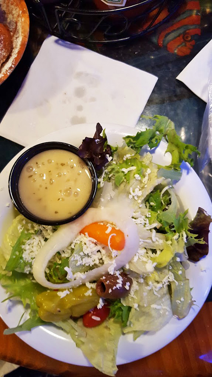 A salad that's actually worth ordering at a seafood joint. Those crisp greens and creamy dressing are the supporting actors that deserve their own Oscar.