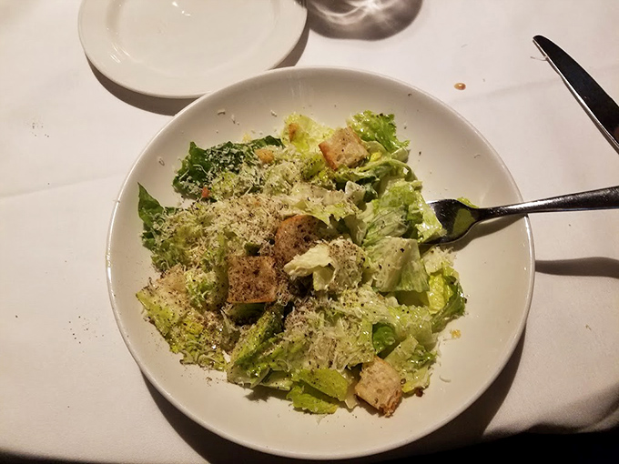 A Caesar salad that reminds you vegetables can be more than an obligation&mdash;crisp, perfectly dressed, with croutons that actually deserve their place.
