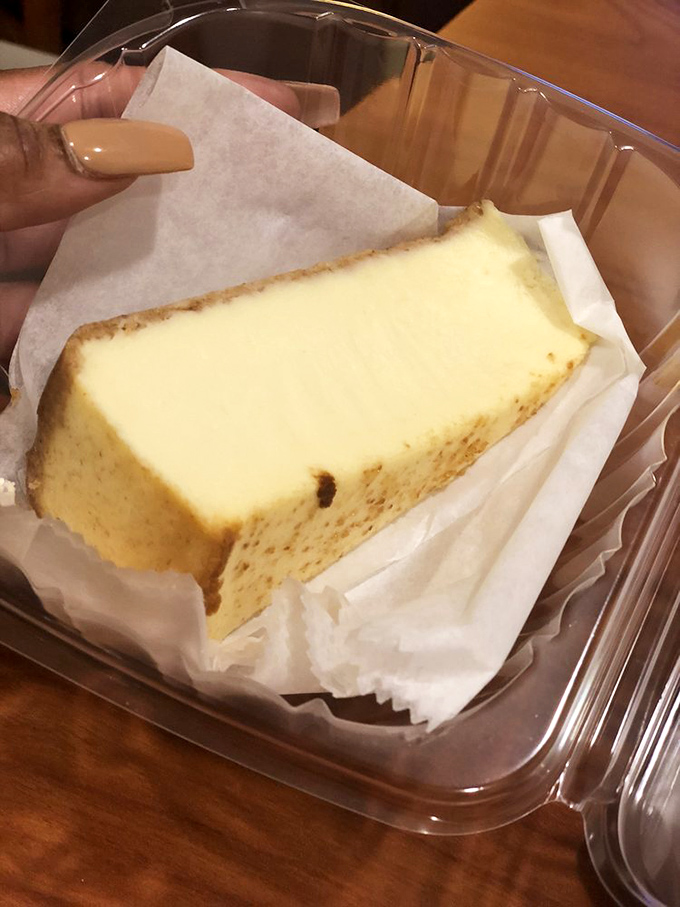 Cheesecake that doesn't need to show off with fancy toppings &ndash; it's confident in its creamy, dreamy simplicity.