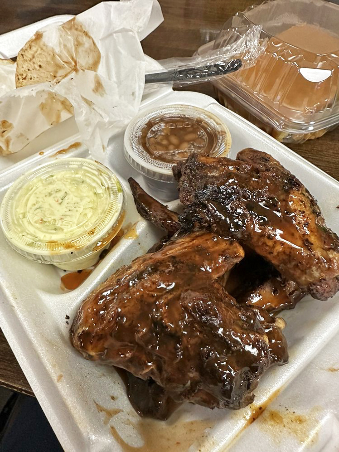 These wings aren't just smoked, they're transformed. Glistening with sauce and promising flavor that goes all the way to the bone.