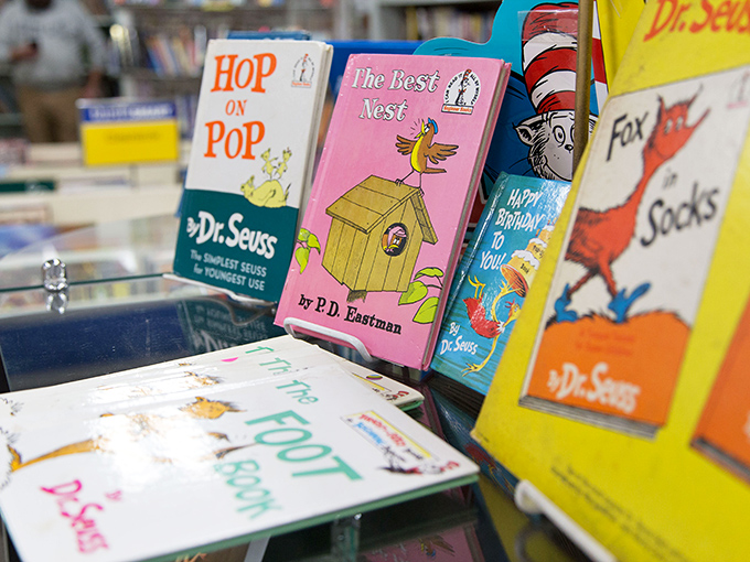 Dr. Seuss central! These childhood classics aren't just books&mdash;they're portals to worlds where fish wear socks and eggs might prefer ham.