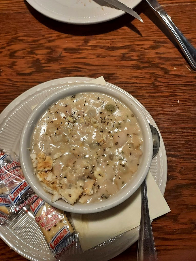 This isn't just clam chowder &ndash; it's a creamy bowl of New England tradition that somehow found its perfect home in the Virginia mountains.