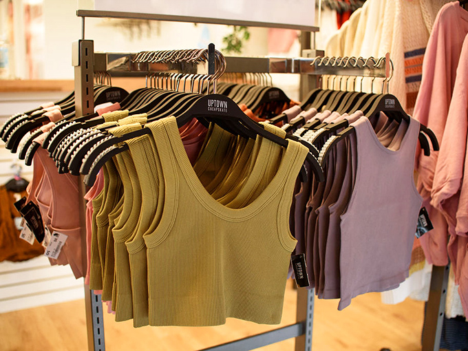 Tank tops in every shade of summer. When Virginia Beach heats up, these ribbed essentials become worth their weight in gold.