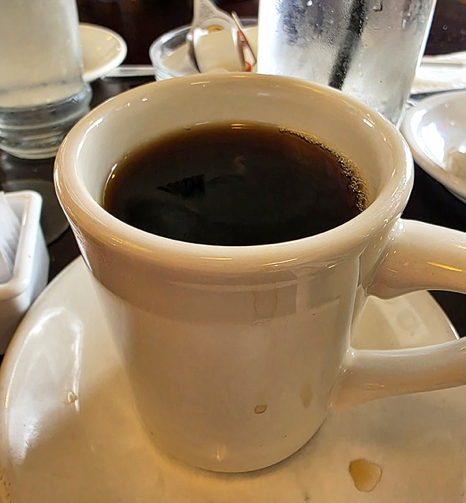 The lifeblood of breakfast enthusiasts everywhere&mdash;a sturdy mug of coffee that promises to transform morning zombies into functioning humans.