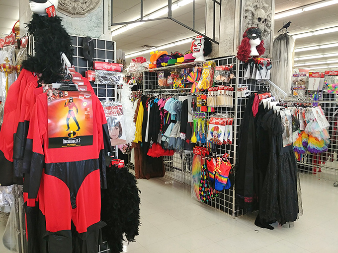 Halloween never truly ends at Savers, where costume possibilities lurk year-round for the theatrically inclined shopper.