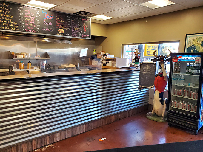 The ordering counter&mdash;where dreams come true, arteries harden, and the staff has probably heard every "hold the ketchup" joke in existence.