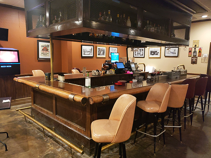 Bar seating that invites you to become a regular. The kind of place where "the usual" becomes a badge of honor.