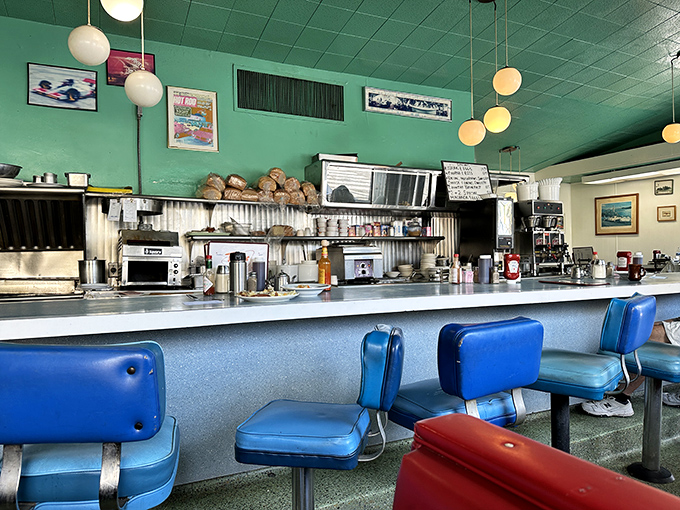Counter seating: where solo diners become temporary members of the breakfast club and the coffee is always flowing.