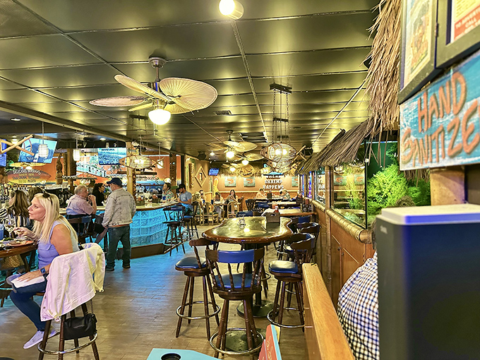 The dining room buzzes with the happy sounds of people discovering their new favorite Florida restaurant.