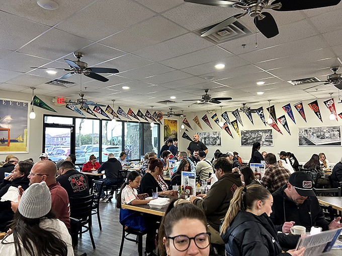 Full house on a weekend morning&mdash;the universal sign you've found the real deal. Those in the know are willing to wait for greatness.